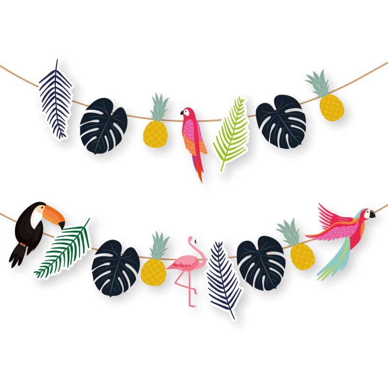 Hawaiian Luau Club Tropicana Hanging String Garland
