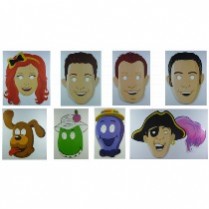 The Wiggles Party Masks New Group Assorted Pack of 8