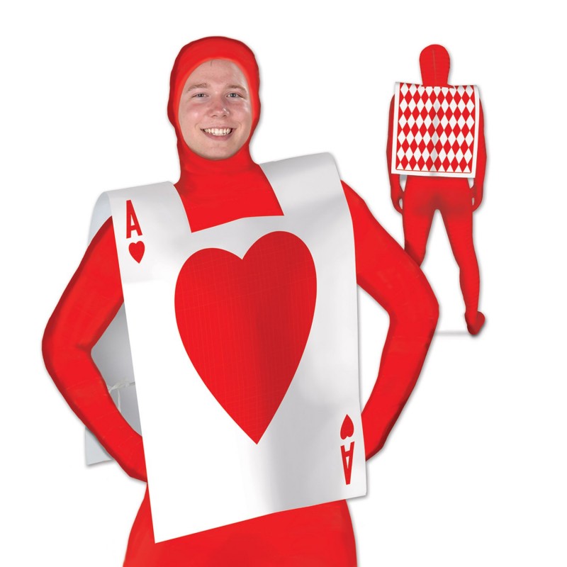 Casino Party Decorations Playing Card Suit Heart Vest