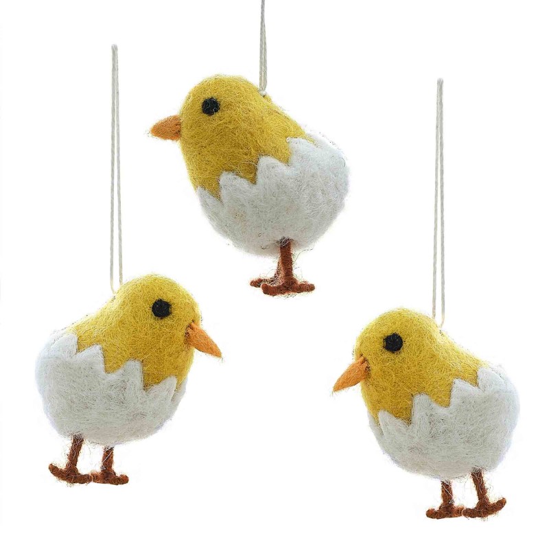 Easter Chick Hop Hop Hooray Tree Hanging Decorations