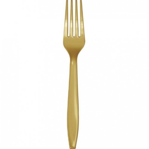 Glittering Gold Forks Pack of 24 | Express Party Supplies