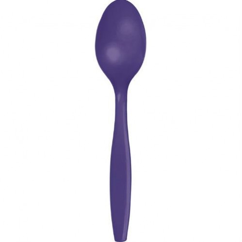 Purple Plastic Spoons Pack of 24 | Express Party Supplies