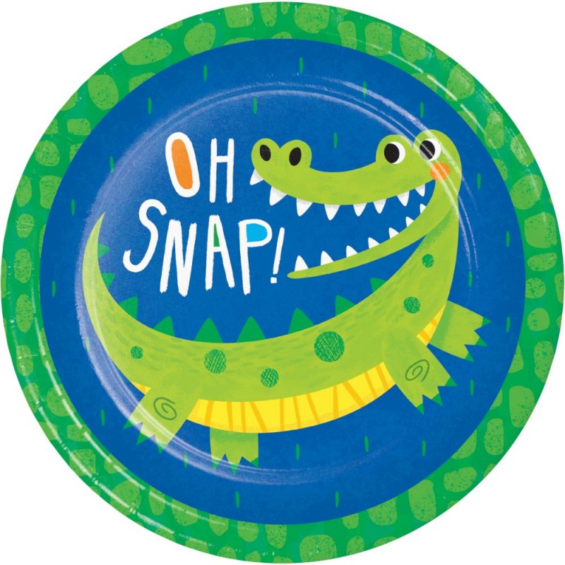 Alligator Oh Snap! Dinner Plates - 22cm - 8 pk