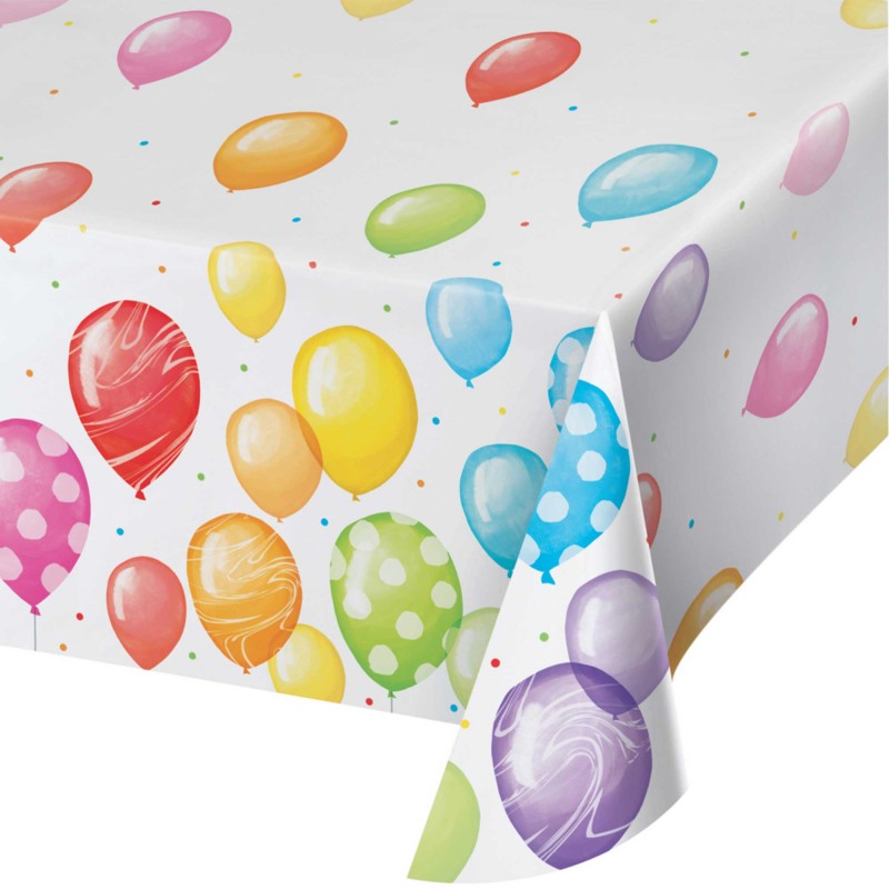 Balloon Bash Paper Table Cover | Express Party Supplies