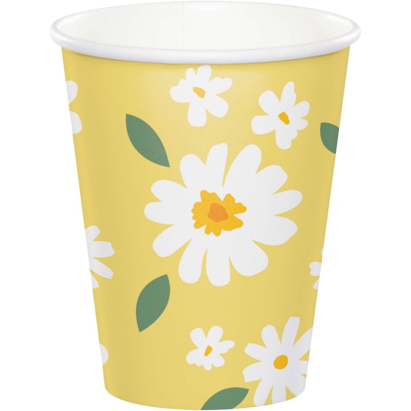 Sweet Daisy Paper Cups | Express Party Supplies