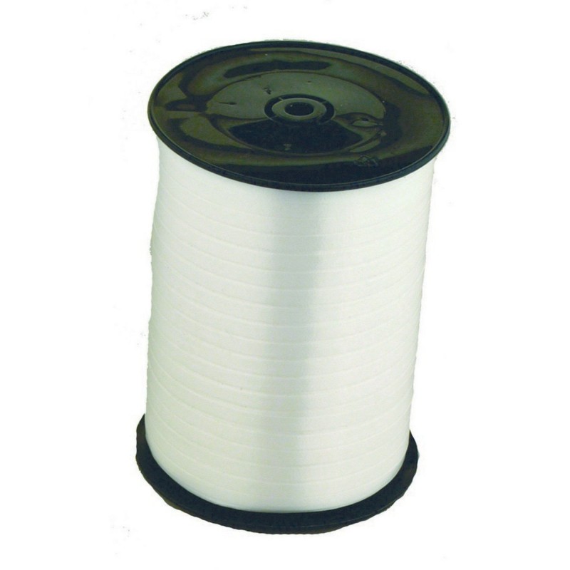 White Curling Ribbon 500m x 5mm | Express Party Supplies