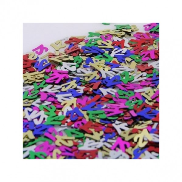 Multi Coloured 21st Birthday Confetti Single Pack
