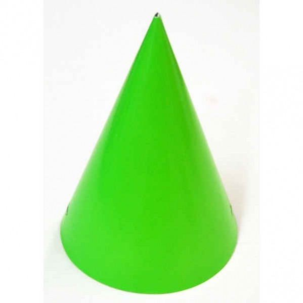 Green Party Hats Lime Green Pack of 6