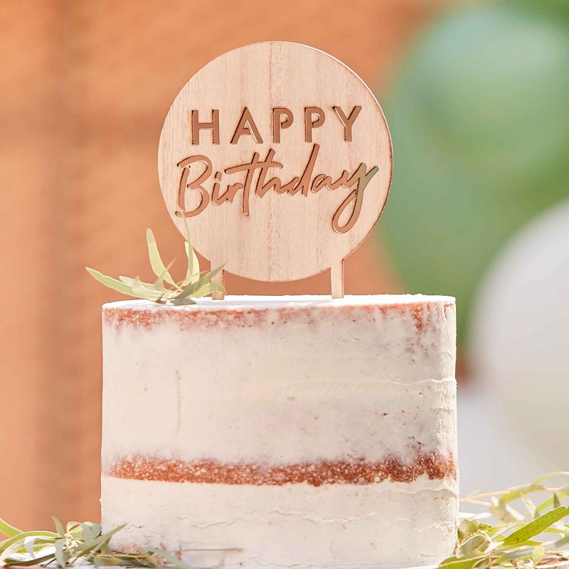 Happy Birthday Mix It Up Cake Topper | Express Party Supplies