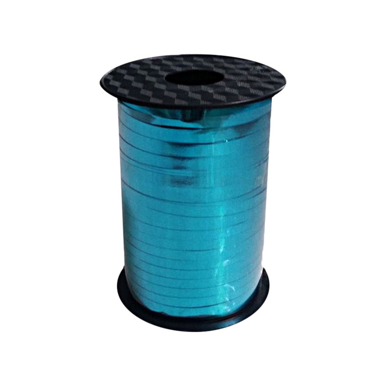 Caribbean Blue Metallic Balloon Ribbon | Express Party Supplies
