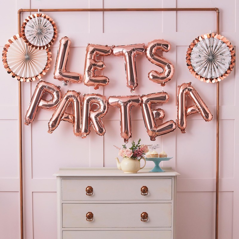 Lets Par Tea Bunting Banners | Express Party Supplies