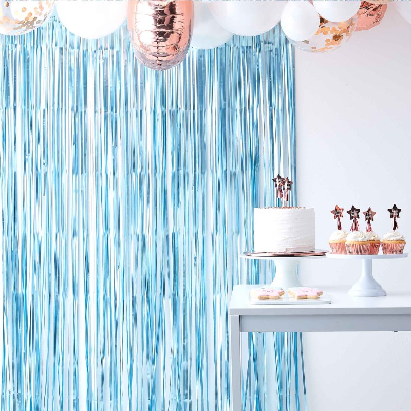 Twinkle Twinkle Blue Curtain Backdrop Hanging Decoration