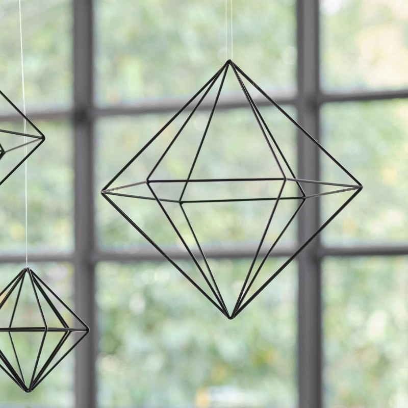 Contemporary Wedding Geo Metal Hanging Decoration
