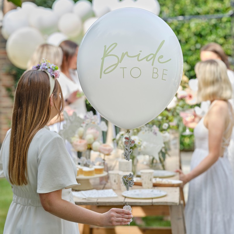 Bridal Shower Bride to Be Bridal Bloom Latex Balloon Item