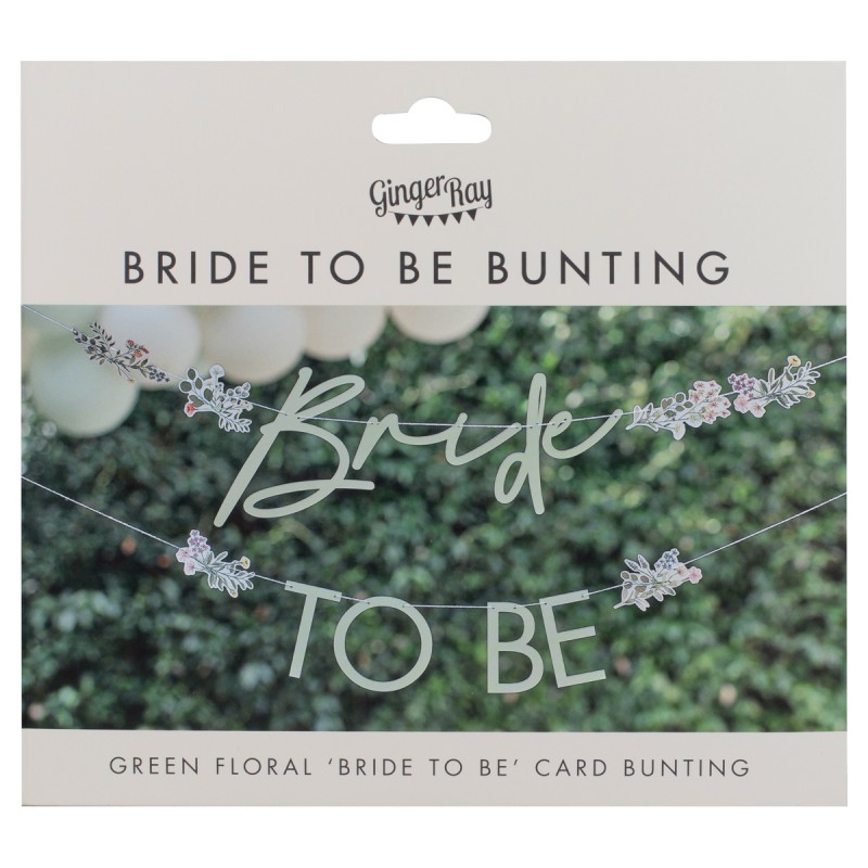 Bridal Shower Bride to Be Bridal Bloom Bunting Banner