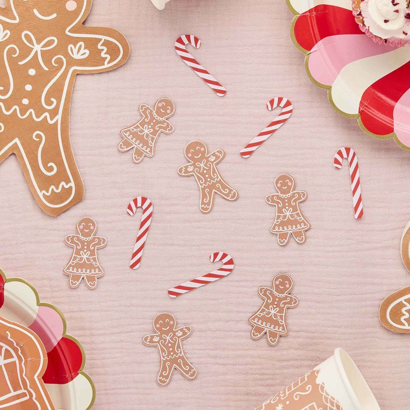 Christmas Gingerbread House Table Scatters Confetti