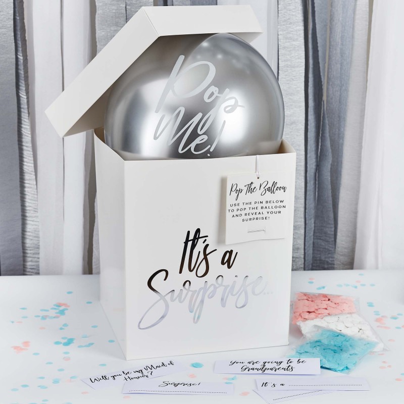 Silver Metallic Mix Up Surprise In A Box Favour Box Item