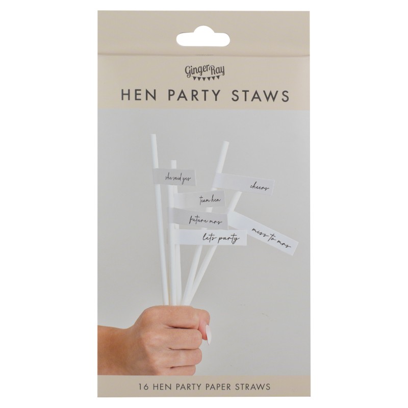 Hen Party Straws | Express Party Supplies