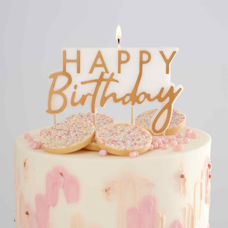 Happy Birthday Mix It Up Candle | Express Party Supplies
