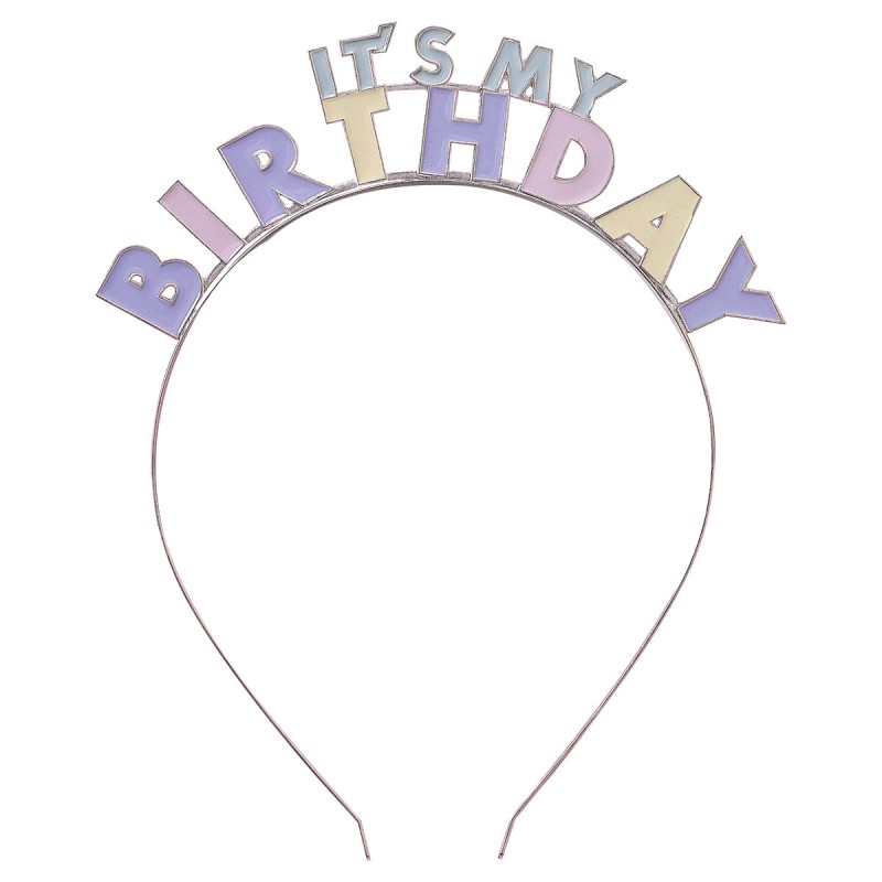 Pastel Wave It's my Birthday Headband | Express Party Supplies