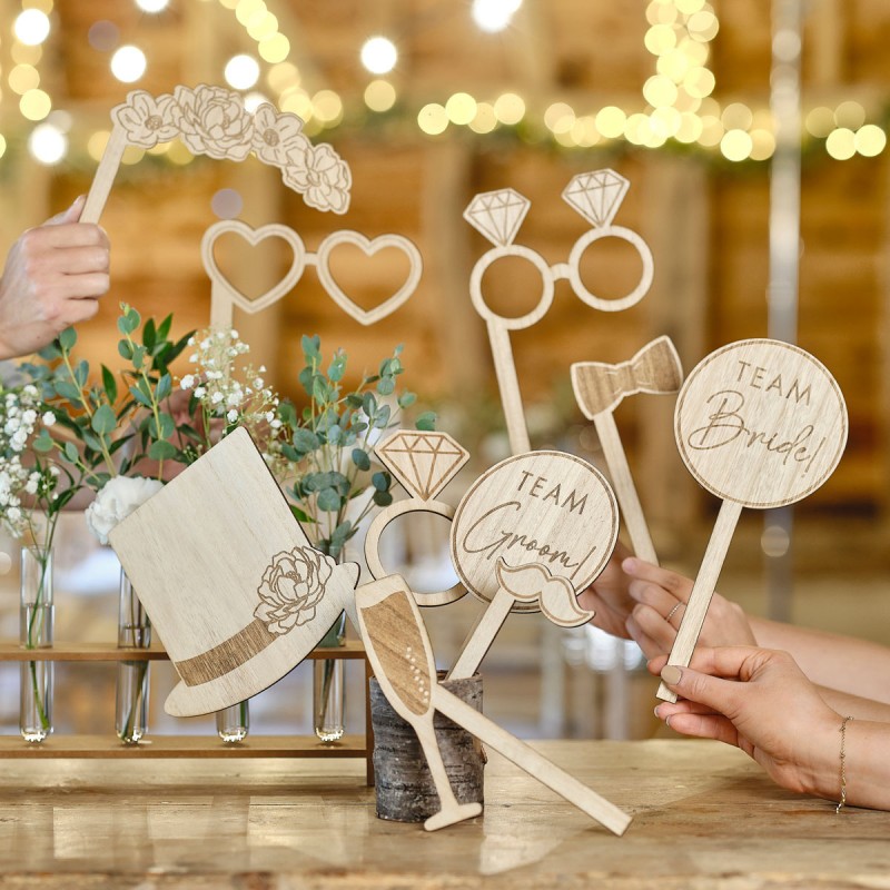Wedding Rustic Romance Photo Props | Express Party Supplies