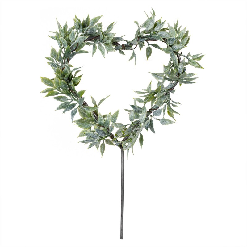 Sage Wedding Heart Foliage Cake Topper | Express Party Supplies