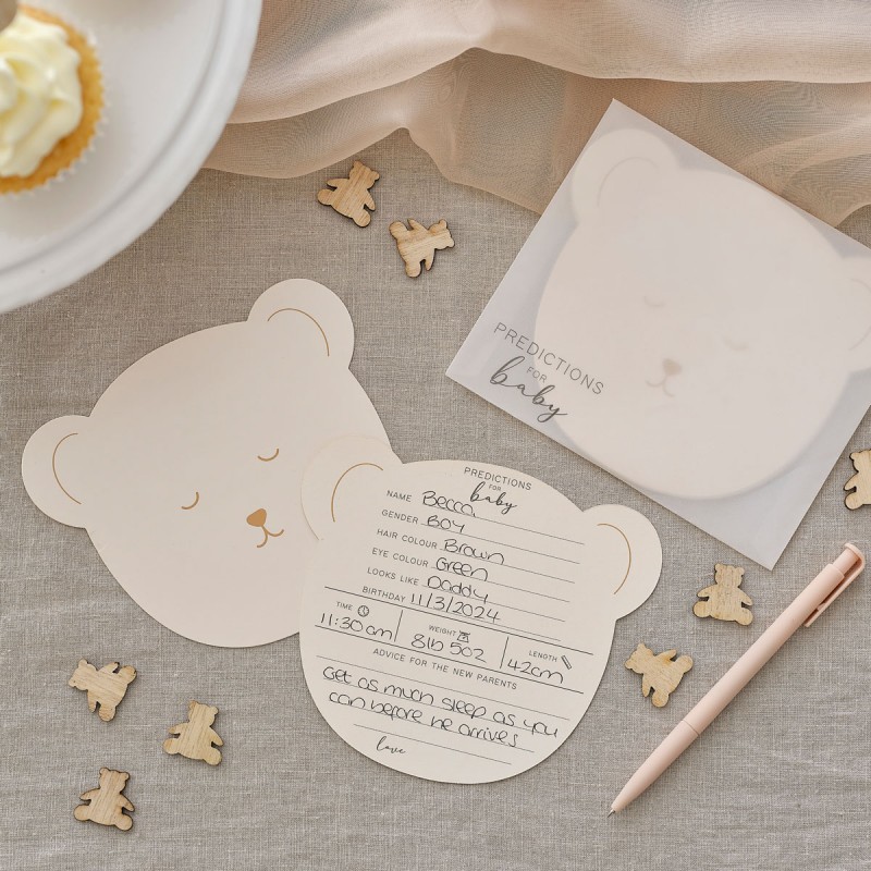 Teddy Bear Advice Cards Party Games | Express Party Supplies