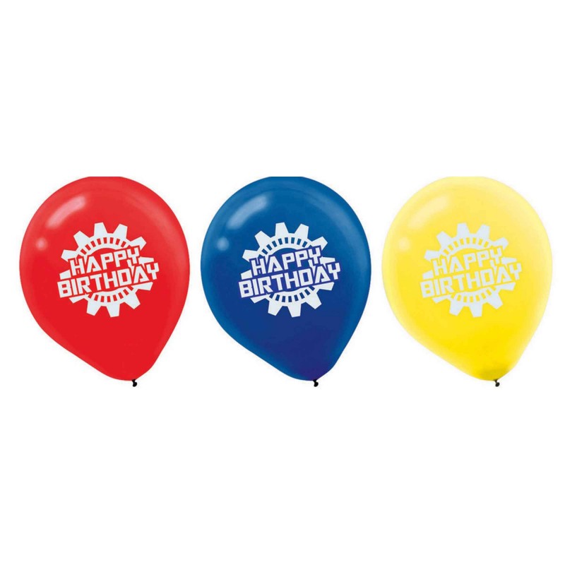 Teardrop Transformers Latex Balloons 30cm Pack of 6